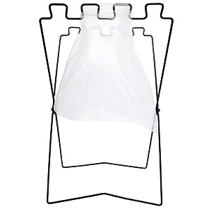 Trash Bag Holder Rack,BBQ Picnic Portable Garbage Storage Bags Rack,nvironmental Protection Iron Wire Folding Shelf for Kitchen Camping Hiking