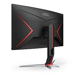 AOC CQ27G2 27-inch Super Curved QHD 2560x1440 WLED 144Hz 1ms Gaming Monitor (Renewed)