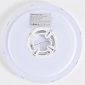 12 Inch Flush Mount Ceiling Light with Remote 28W 3000lm Led Ceiling Light Dimmable 3 Color Adjustable Modern Light Fixture Ceiling with Backlight, Night Light and Timer Ultra-Thin Close to Ceiling