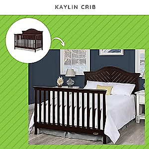 CC KITS Full-Size Conversion Kit Bed Rails for Converting Dream on Me Cribs (Espresso)