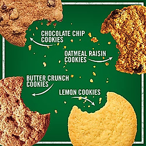 Tate's Bake Shop Cookies Gift Box, Chocolate Chip, Oatmeal Raisin, Butter Crunch and Lemon Cookies, 14 oz