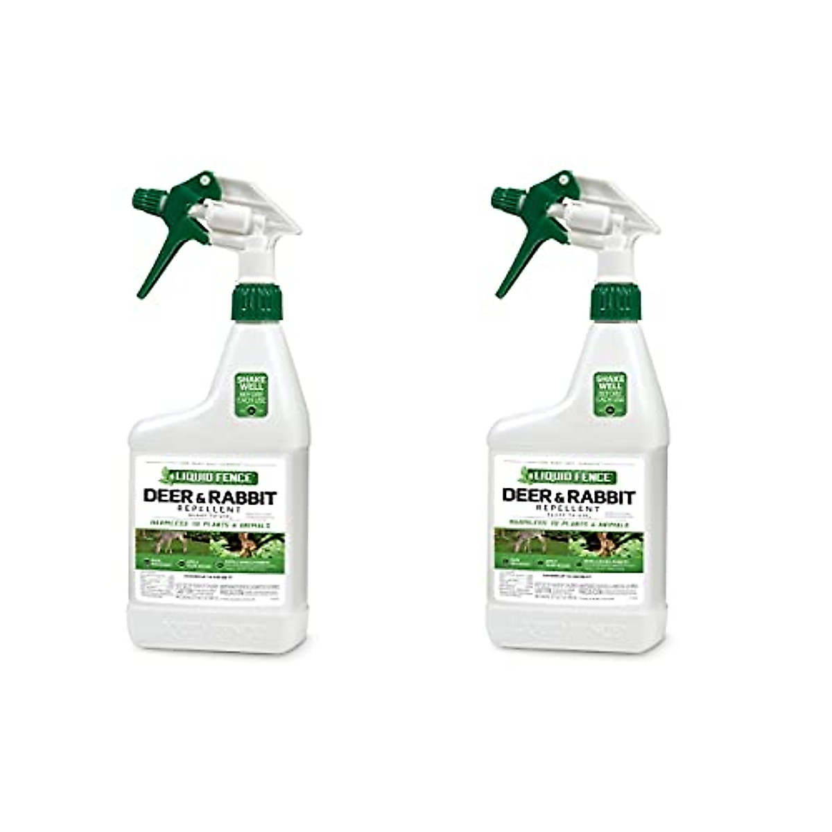 Liquid Fence 112 1 Quart Ready-to-Use Deer & Rabbit Repellent (Pack of 2)
