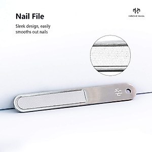 Nail Clipper Set, Toenail Clippers for Thick Hard Nails, Professional Podiatrist Heavy Duty Toe Nail Clippers and Nail File for Men and Adults, Seniors - Super Sharp Surgical Stainless Steel (black)