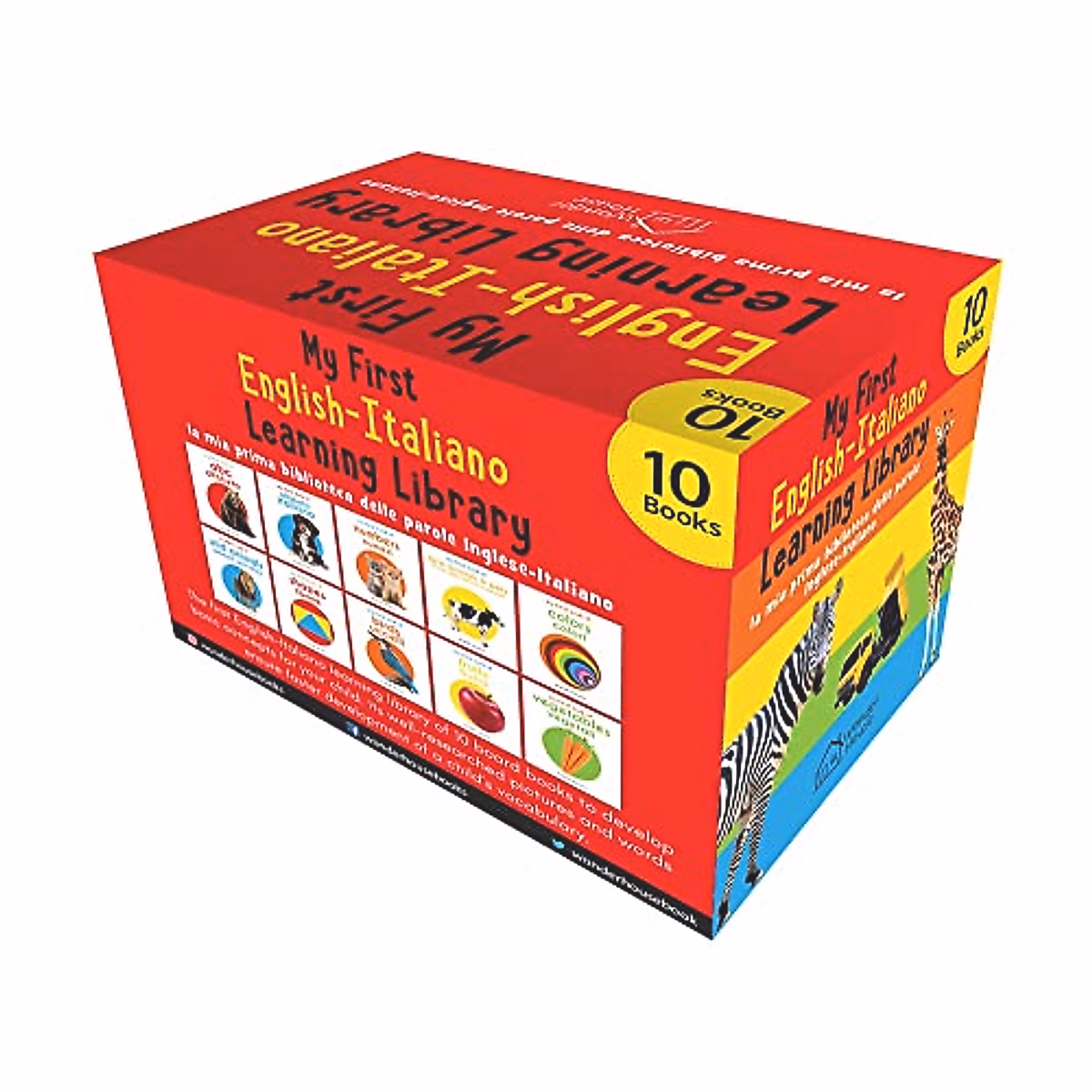 My First English-Italiano Learning Library (la mia prima biblioteca delle parole Inglese-Italiano): Boxset of 10 English - Italian Board Books (English and Italian Edition)