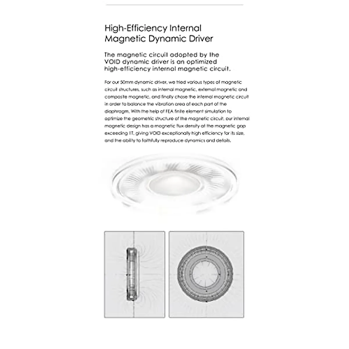 Moondrop Void 50mm High-Performance Dynamic Driver Dual 3.5mm Connector Composite Diaphragm Open-Back Monitor Headphone