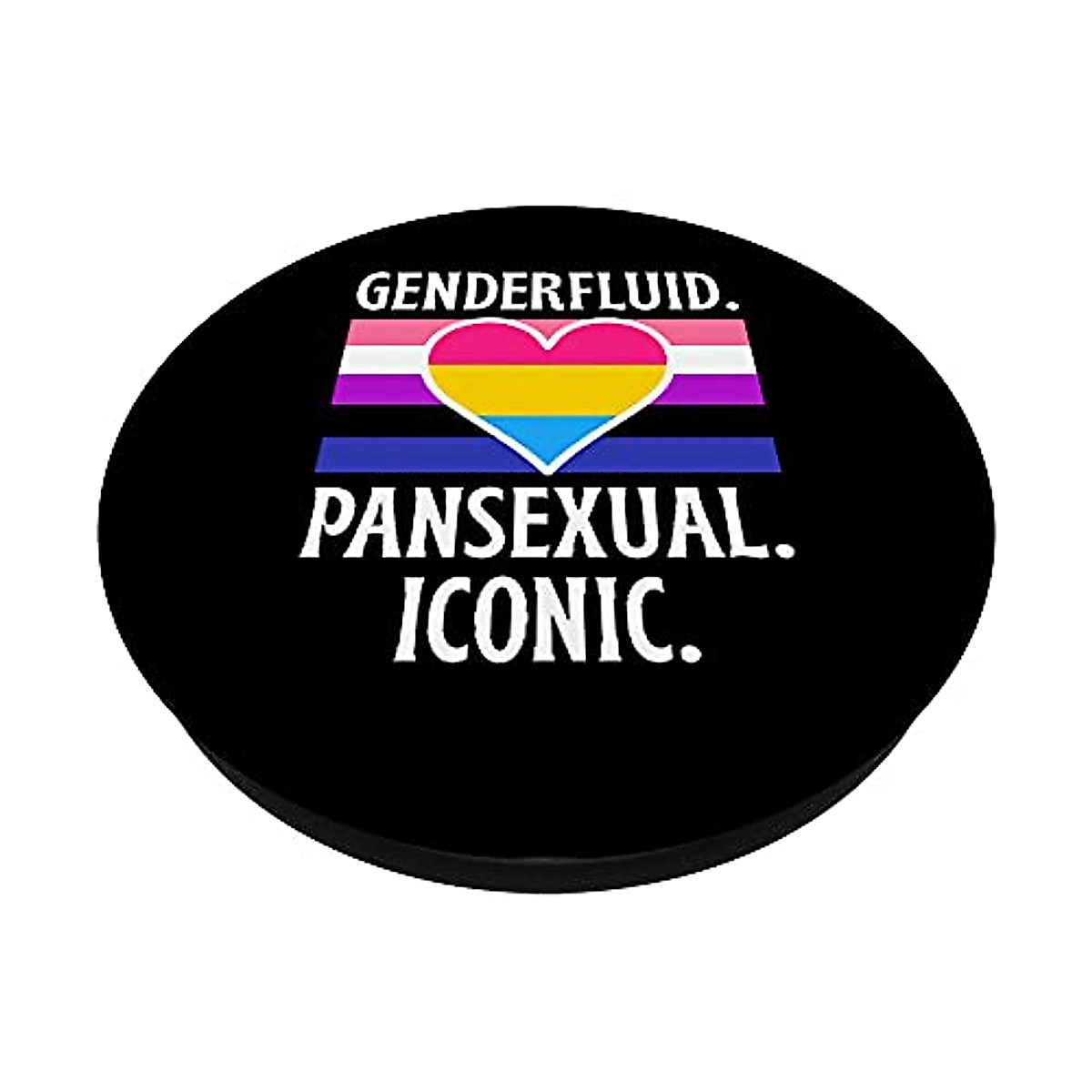 Genderfluid Pansexual Iconic Pride Flag Genderqueer Queer PopSockets Swappable PopGrip