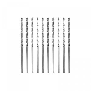 uxcell 10 Pcs 1.4mm HSS(High Speed Steel) W6542 Micro Drill Bits, Fully Ground Jobber 48mm Length Drill Bit for Mild Steel Copper Aluminum