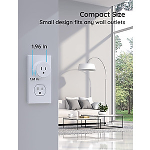 Govee Smart Plug, WiFi Plugs Work with Alexa & Google Assistant, Smart Outlet with Timer & Group Controller, WiFi Outlet for Home, No Hub Required, ETL & FCC Certified, 2.4G WiFi Only, 4 Pack