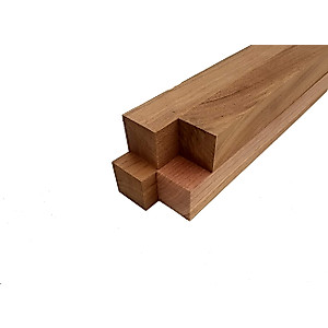 Barrington Hardwoods Black Walnut Turning Blank Squares - 1.5" x 1.5" (4 Pcs) (1.5" x 1.5" x 12")