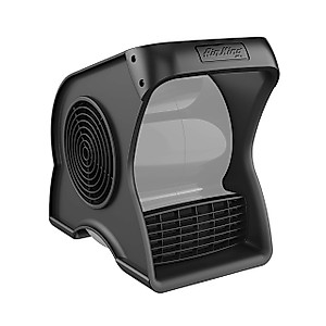 Air King Commercial Grade Pivoting Utility Fan, for Cooling, Ventilating, Exhausting and Drying at Home, Job Site, Work Shop, Construction, 3 Speeds, 11.25", Black, 9550