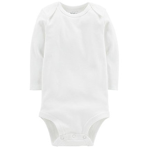 Simple Joys by Carter's Unisex Babies' Long-Sleeve Bodysuit, Pack of 7, White, 24 Months