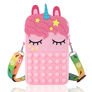 Pop Purse Crossbody Bag for Girls and Women Fidget Toys Pop Purse Pop Shoulder Bag