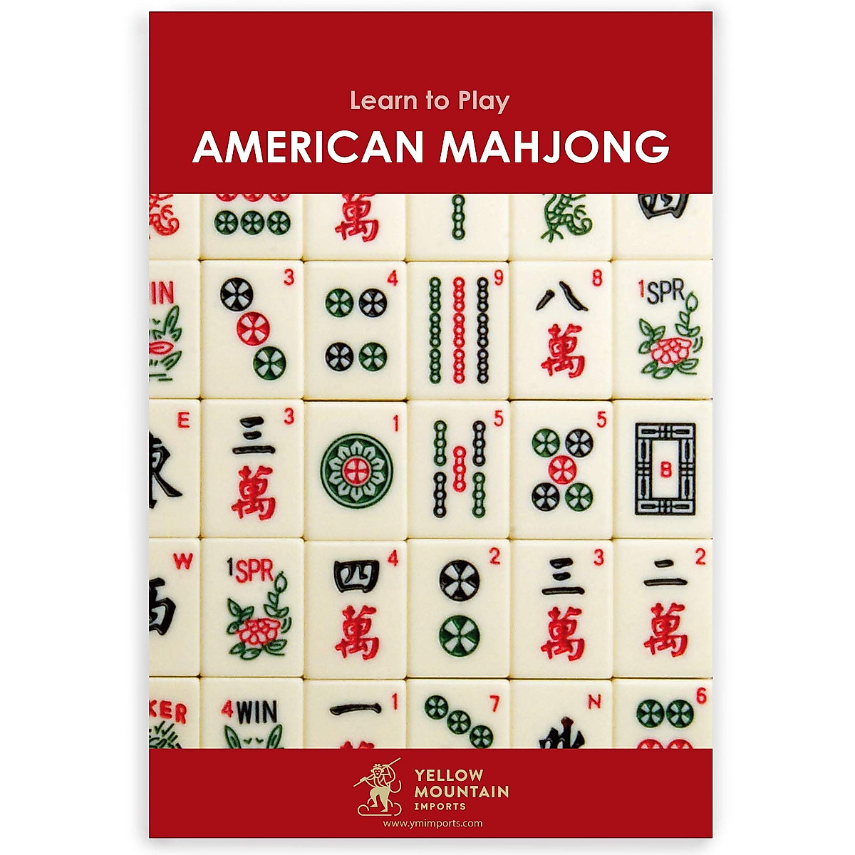 Yellow Mountain Imports American Mahjong Set, Heather with Soft Case - All-in-One Racks with Pushers, Scoring Coins, Dice, and Wind Indicator