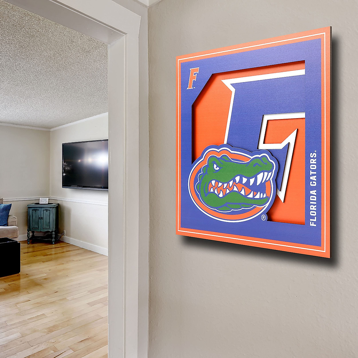 YouTheFan NCAA Florida Gators 3D Logo Series Wall Art - 12x12