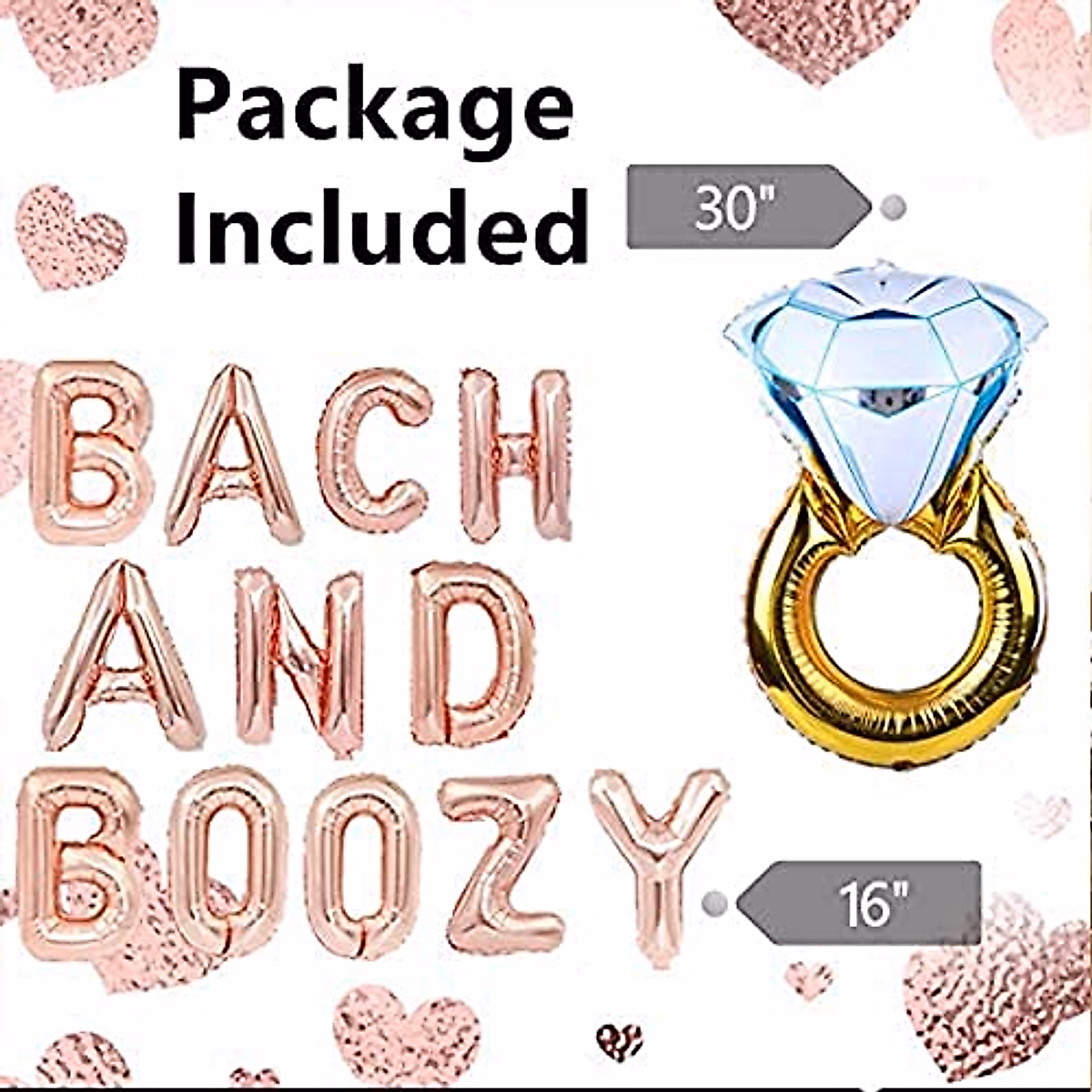 JeVenis Bach And Boozy Decorations Bach and Boozy Balloons Bach and Boozy Banner Bach and Boozy Sign Bachelorette Decor Bach Balloons for Bridal Shower