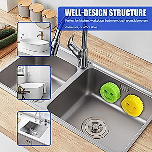 Sponge Holder | Sponge Caddy | Suction Cup Installation, Sponge Organizer for Kitchen/Bathroom Sink, Self Draining, Dishwasher Safe for Holding Smiley Sponges(Does NOT Include Sponge), White(2-Pack)