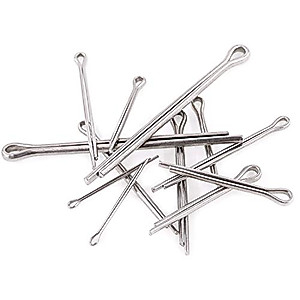 Glarks 340-Pieces 6 Sizes 304 Stainless Steel Cotter Pin Clip Key Fastner Fitting Assortment Kit for Automotive, Mechanics, Car Garage, Power Equipment, Cars, Trucks, Lawn Mower, Small Engine Repair