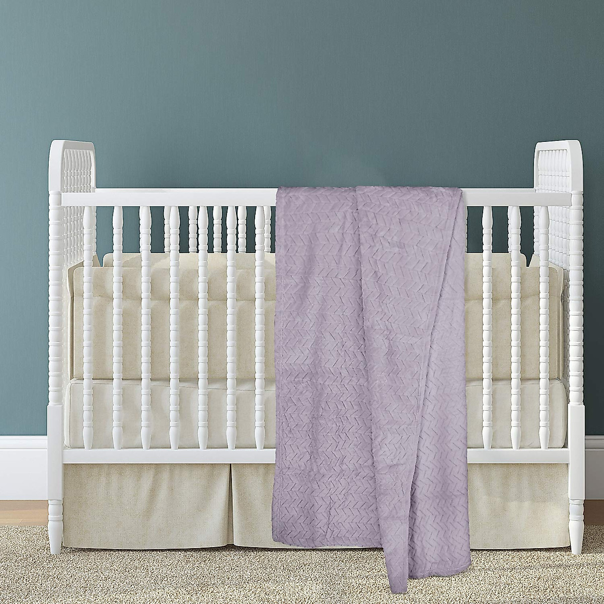 Baby Blanket Flannel, Cozy Throw Blankets for Newborn Infant and Toddler, Super Soft and Warm Receiving Baby Blanket for Crib Stroller (Grey 25 * 32")