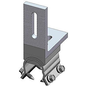 MageBracket RH with L Bracket R-Panel Trapezoidal Metal Roof Mounting Racking Rib Bracket Clamp for Solar Panel Module Installation