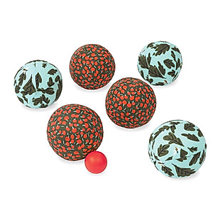 Manhattan Toy Indoor Outdoor 8-Piece Bocce Playset for Kids with Soft Memory Foam Fabric Covered Balls