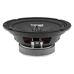 DS18 PRO-B6.4 Mid-Range 6.5" Car Audio Loudspeaker with Bullet 4-Ohm 120 Watts Premium Quality Audio Door Speakers for Car or Truck Stereo Sound System (1 Speaker)