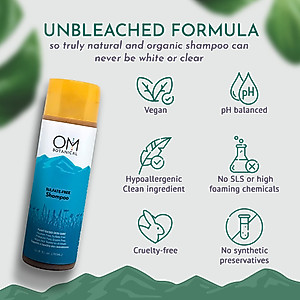 OM Botanical Sulfate-Free Organic Shampoo – Ayurvedic with Soapnut, Shikakai, Fenugreek & Neem | Prevent Hair Loss, Color Safe Natural Vegan Hair Cleanser for Men & Women Bullet Points: