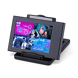 DAUERHAFT PC Temperature Display, Dimmable Rotatable Computer Temp Monitor 3.5 Inch USB Connection Auto Off IPS Screen Theme Editor Customizable Layout for Desktop