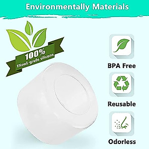 Silicone Boot Sleeve for Stanley Quencher 40 oz 30 oz Tumbler with Handle & for IceFlow 20oz 30oz, Protective Water Bottle Cup Bottom Bumper Cover for Stanley Tumbler Accessories, 2Pack