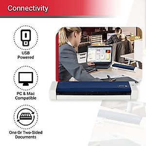 Xerox XTS-D Duplex Travel Scanner for PC and Mac, USB Powered Travel Scanner