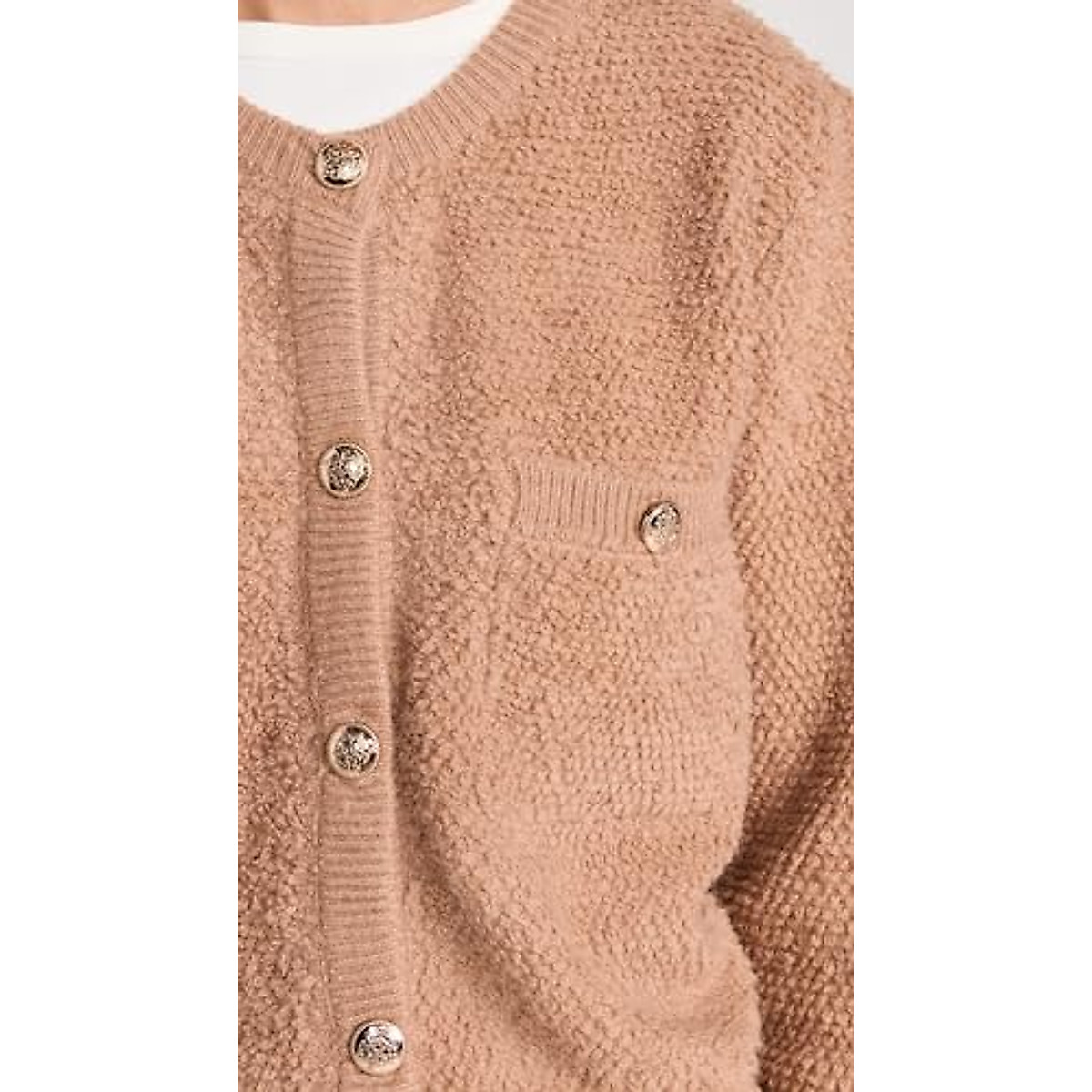 Line & Dot Women's Khloe Cardigan, Taupe, Tan, L