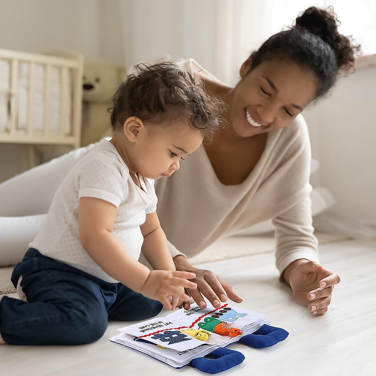 The Peanutshell Quiet Book for Toddlers | Travel Toy & Educational Busy Book | Wash Bag Included