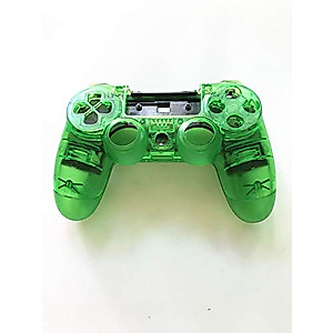 Full Set Protect Housing Shell Buttons Cover Case for PS4 Slim Pro for Playstation 4 DualShock 4 Slim Pro 4.0 JDS-040 JDM-040 Wireless Controller Clear Green
