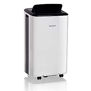 Honeywell Compact Portable Air Conditioner w/Dehumidifier & Fan Cools Rooms Up to 350 Sq.Ft. w/Drain Pan & Insulation Tape (HF08CESWK)