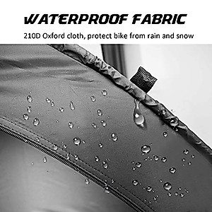 H&ZT Bike Storage Tent Outdoor Bike Cover Waterproof Lawn Mower Garden Tools Shed (B4-6.5' x 5.3'x 5.3')