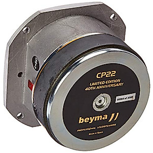 Beyma CP22 Compression Tweeter, 1" 8 Ohm 25 Watt Rms High Frequency Black