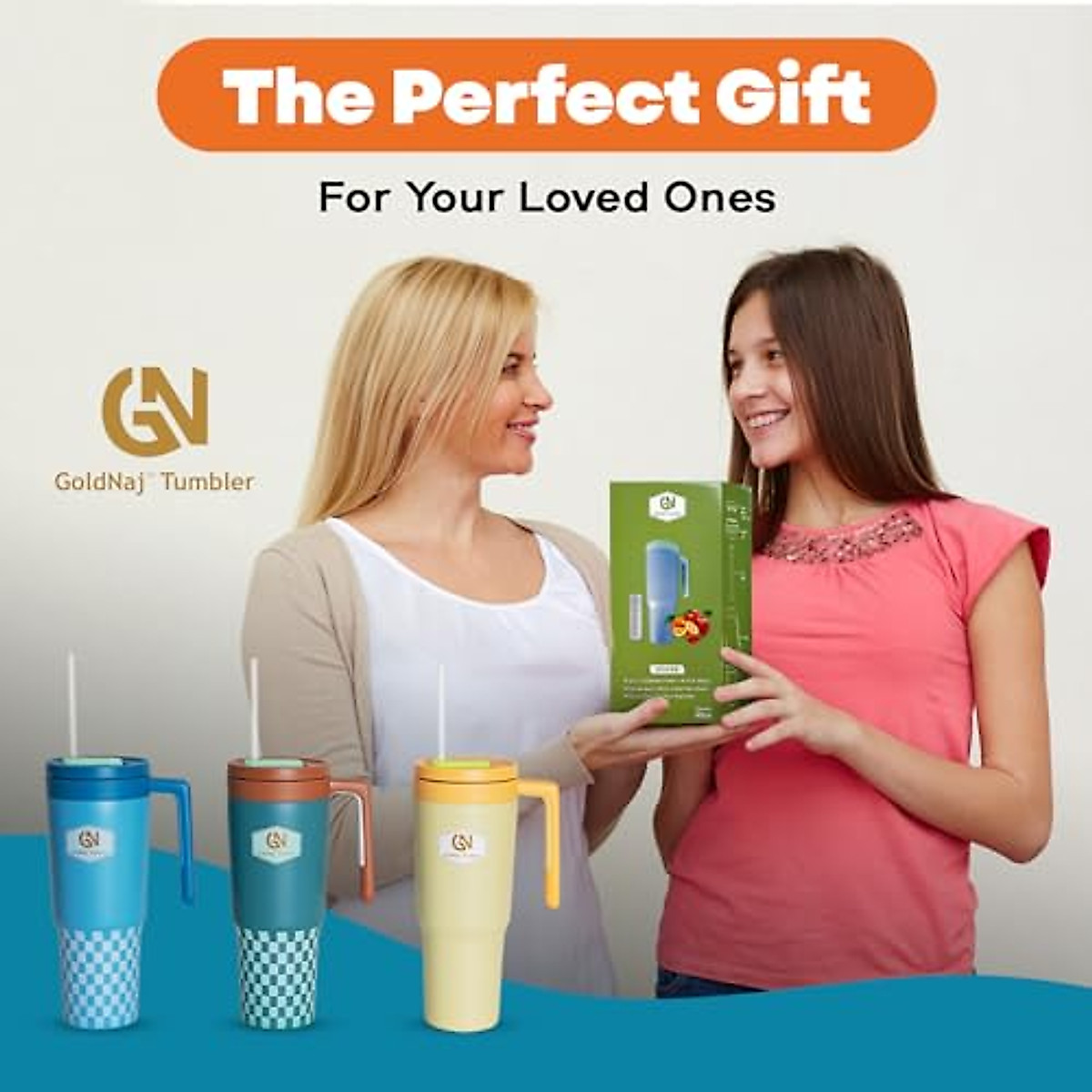 40 oz Travel Tumbler with Removable Infuser- Double Wall Vacuum Insulated Leak Proof Tumbler with Handle, Stainless Steel Travel Mug with Lid for Tea Coffee &Juice Sports Water Flask Cup 2-in-1