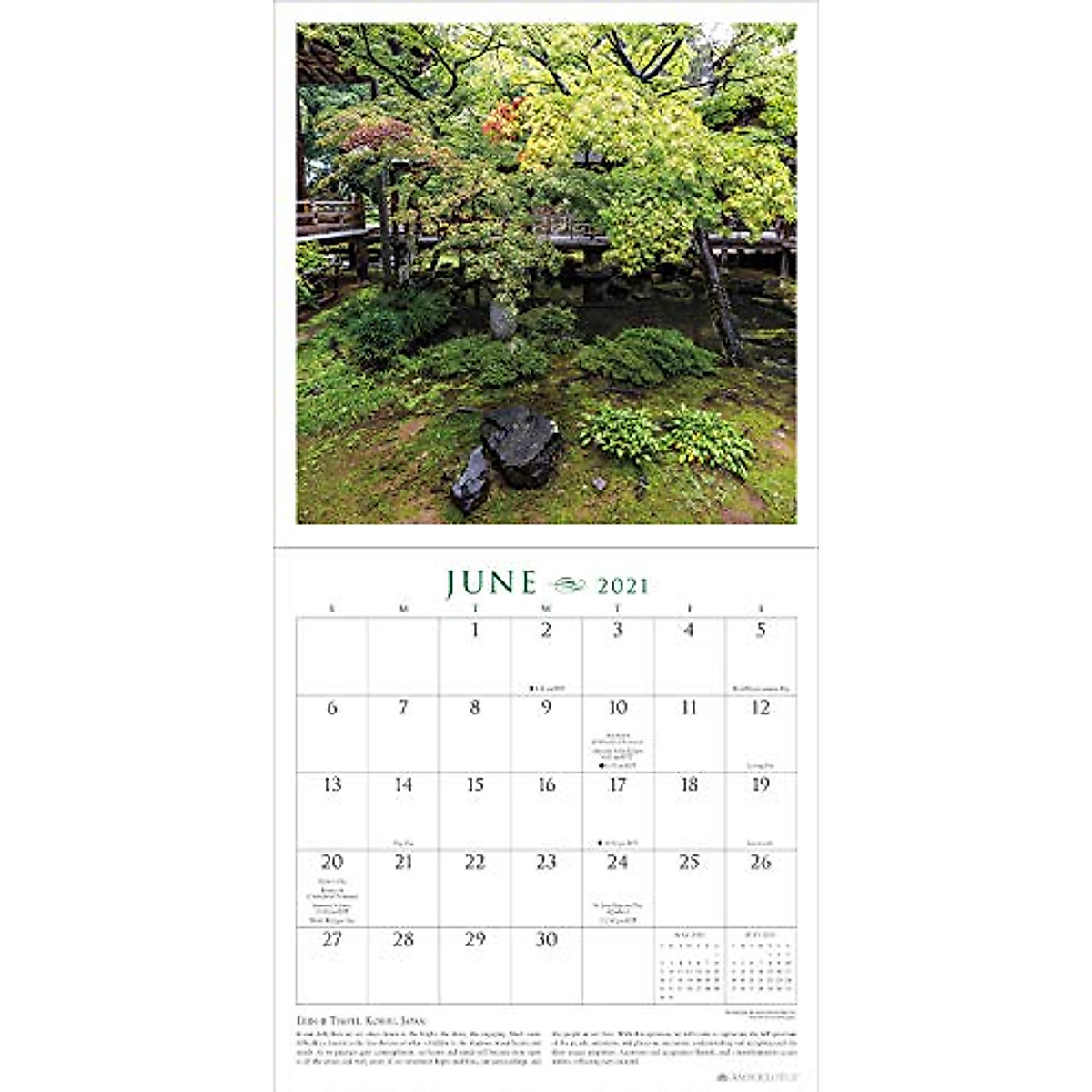 Gardens of the Spirit 2021 Calendar