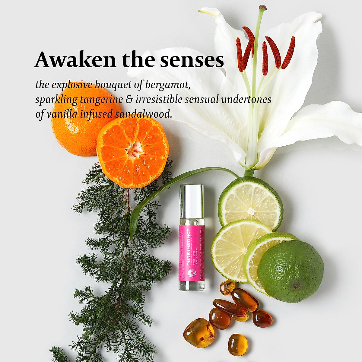 Pure Instinct Perfume with Pheromone Infused Essential Oil for Her - Roll on 10.2 ml | 0.34 Fl. Oz