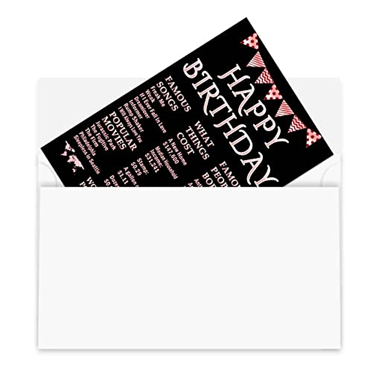 QZCYU 30th Birthday Invitations with Envelopes For Woman, 30th Birthday Party Invitations, Black & Rose Gold Adult Birthday Invitations - Set of 20