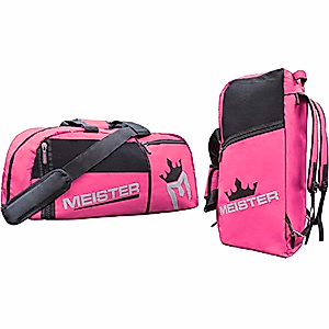 Meister Vented Convertible Duffel/Backpack Gym Bag - Ideal Carry-On - Pink 26" x 12" x 12"