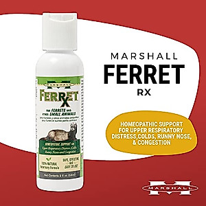Marshall Pet Products Natural Veterinary Formula Ferret RX Homeopathic Upper Respiratory Relief Supplement, for Ferrets and Small Animals, 2 oz