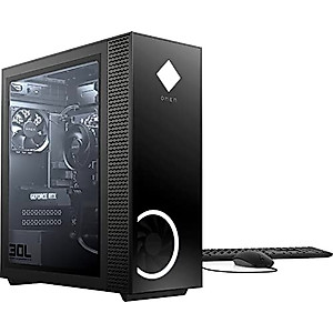 Latest HP OMEN 30L Gaming Desktop | AMD Ryzen 5 5600G 6-Core | AMD Radeon RX 6600 XT 8GB | 32GB DDR4 1TB SSD 2TB HDD | WiFi | BT | USB-C | Tempered Glass Side Panel | Win11 Home