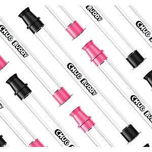 Chug Buddy 2pk Shot Straw, Shot Holder Straw for Drinks, Chasers - Perfect for Beach, Pool, and Night Out - Smooth Sipping and Easy Pouring - Leak-Proof - Takeshots Straw Fits All Standard Bottles