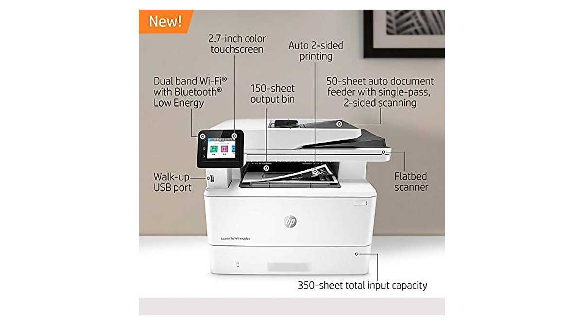 HP M428fdw Wireless Laser MFP Printer (Renewed)