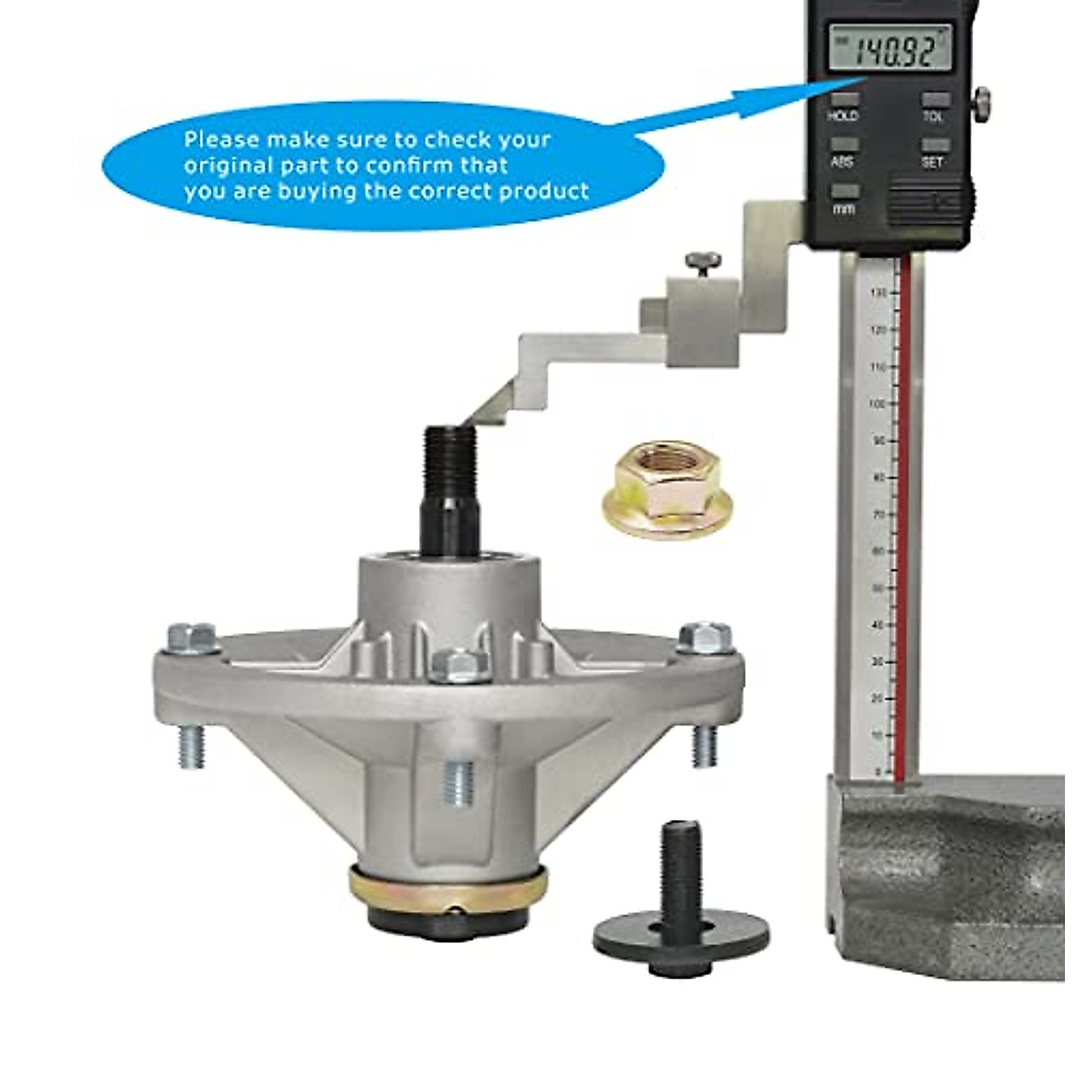 OKH New Parts Spindle Assembly Replaces 117-1192 with Mounting Screws Toro 285-933 110-6866