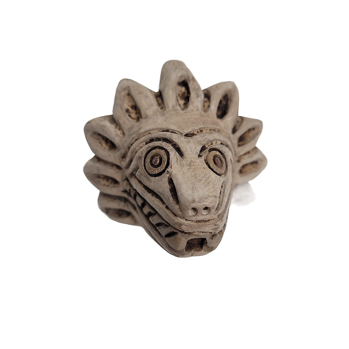 Quetzalcoatl Death Whistle Made Of Clay, Replica Of Items Found In Aztec Temple. (Natural)