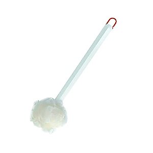 Sponges for Bathing Bath Brush Shower Brush Silicone scrubbers Skin exfoliating Tool Silicone Body Brush Shower Scrubber pet Nylon Wool Double Sided Brush loofah White