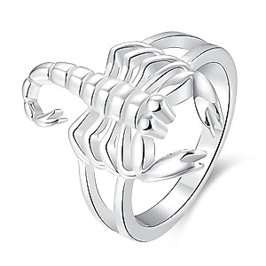 LZD Sterling Silver Plated Fashion Ring Women Scorpion B383 (8)