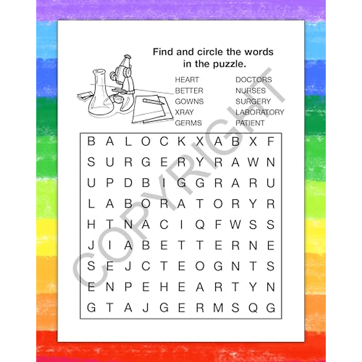 ZOCO - A Trip to The Hospital - Coloring Books (25 Bulk Pack, Without Crayons) - Hospital Supplies for Kids - Educational Games, Puzzles, Fun Activities for Kids