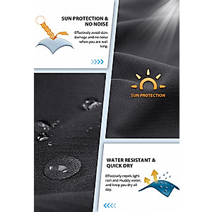 Hiauspor Men's Hiking Cargo Shorts 9"/10" Quick Dry Lightweight Waterproof for Golf Tactical Fishing Casual with 6 Pockets (Black, 38)